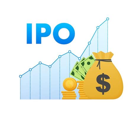 Vector Ipo Initial Public Offering Concept In Flat Style Investment And