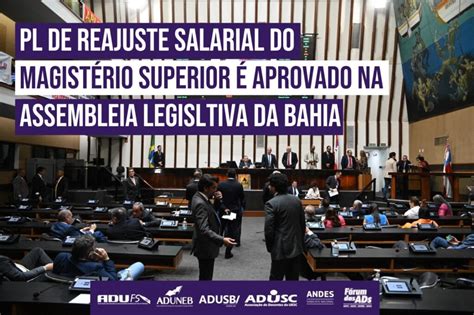 Pl De Reajuste Salarial Do MagistÉrio Superior É Aprovado Na Assembleia