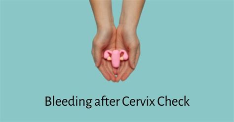 Bleeding After Cervix Check Blood Levels And Healing Tips