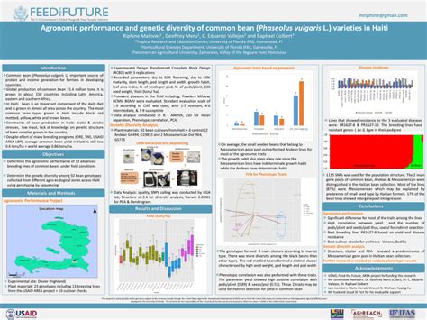 Pdf Agronomic Performance And Genetic Diversity Of Common Bean Phaseolus Vulgaris L