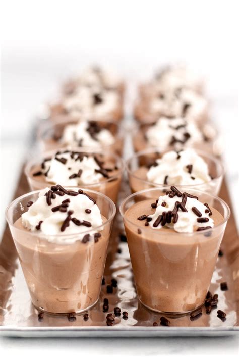 Chocolate Pudding Shots With Irish Cream And Coffee Liqueur Feast West