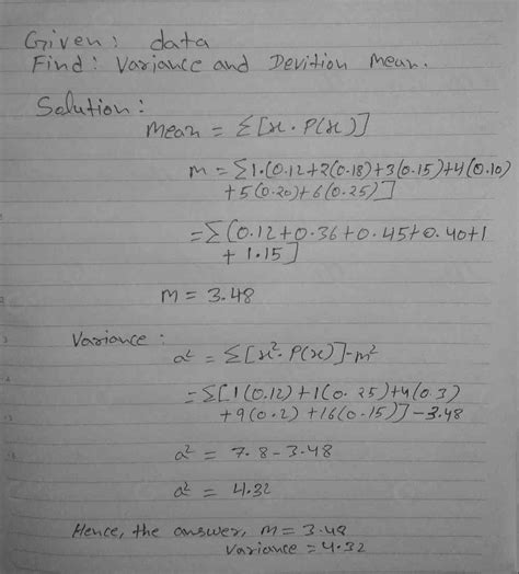 solved activity no 2 given the following data find the mean
