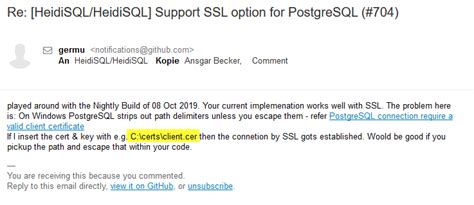 Support Ssl Option For Postgresql · Issue 704 · Heidisqlheidisql · Github