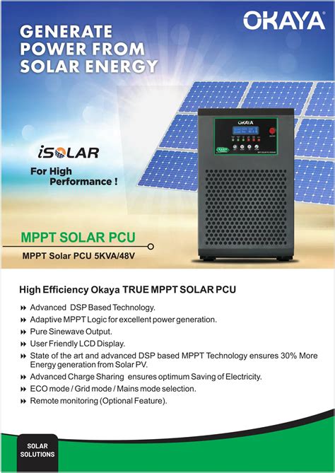 Mppt Solar Pcu 5kva48v Stanol Myanmar