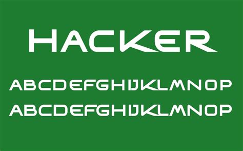 Hacker Free Font