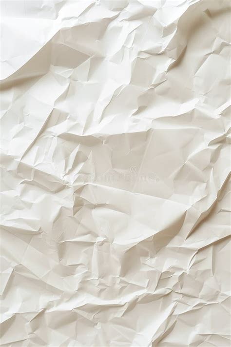 Wrinkled White Paper With A Small Amount Of Crinkle On It Stock Illustration Illustration Of