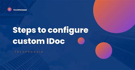 Custom Idoc Configuration Steps