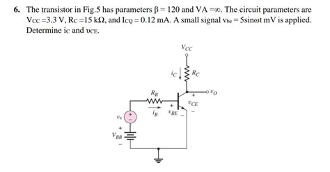 Answered The Transistor In Fig Has Parameters Bartleby