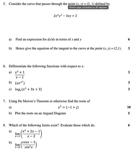 Solved Consider The Curve That Passes Through The Point Chegg Com