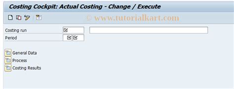 CKMLCP SAP Tcode Cockpit Actual Costing