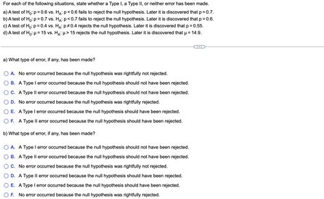 Solved For Each Of The Following Situations State Whether A Chegg