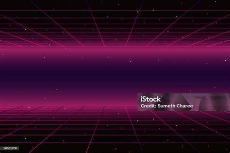 픽셀 아트 Background8 비트 게임 복고풍 게임 벡터 일러스트레이션의 게임 자산용 복고풍 미래파 공상 과학 배경 빛나는