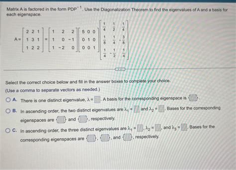 solved use the factorization a pdp−1 to compute ak where k