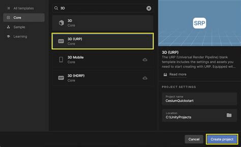 Cesium For Unity Quickstart Cesium