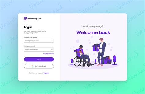 Login Page Design UI UX Design Images Behance