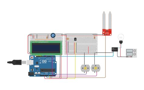 circuit design automated greenhouse tinkercad