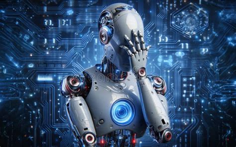 Ai Robot Gesture Facepalm Artificial Intelligence Frustration Embarrassment Face Palm Oops Stock