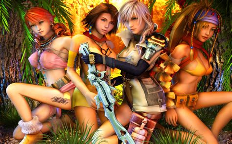 Girls Sexy Classic Game Final Fantasy Wallpaper Preview Wallpaper Com