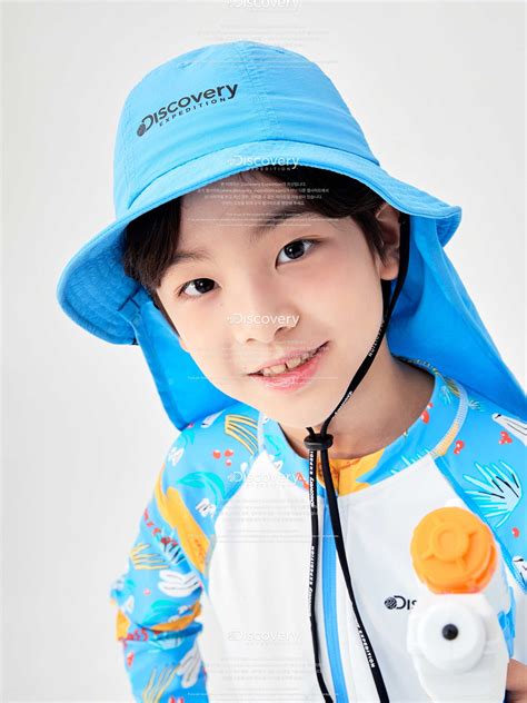 디스커버리 익스페디션 키즈 워터스포츠 선쉐이드햇 Aqua Blue