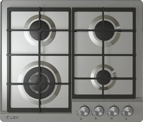 Газовая варочная поверхность Lex GVS 640 IX нержавеющая сталь купить по ...