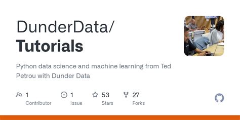 Github Dunderdatatutorials Python Data Science And Machine Learning