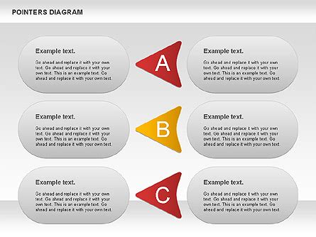 Pointer Shapes Diagram For Presentations In PowerPoint And Keynote