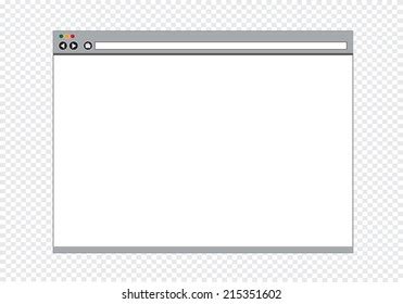 Open New Browser Window Template Stock Vector Royalty Free 215351602