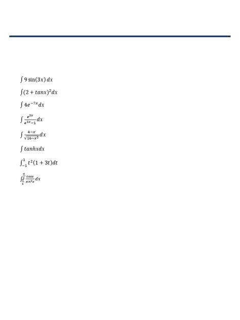 Assignment 2 Integral Calculus Pdf