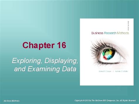 Chapter 16 Exploring Displaying And Examining Data Mc