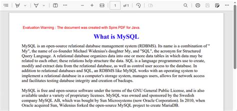 Java: Create a PDF Document