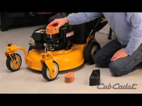 How to Change the Air Filter on a Cub Cadet Walk Behind Mower - YouTube