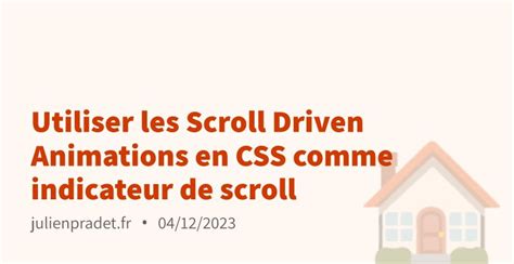 Mathieu Piton On Linkedin Utiliser Les Scroll Driven Animations En Css