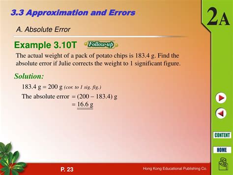 ppt approximation and errors powerpoint presentation free download