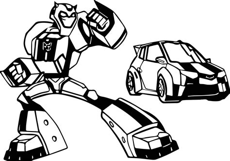 Car Transformer Coloring Page