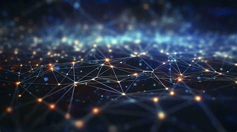 Ai Generated Abstract Digital Connections With Data And Blockchain Technology Ai Generated