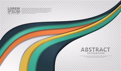 패턴 배경에 미래지향적이고 역동적인 웨이브 추상 중복 레이어 0명에 대한 스톡 벡터 아트 및 기타 이미지 0명 3차원 형태 가리기 Istock