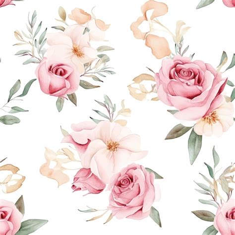 Premium Vector Seamless Rose Pattern