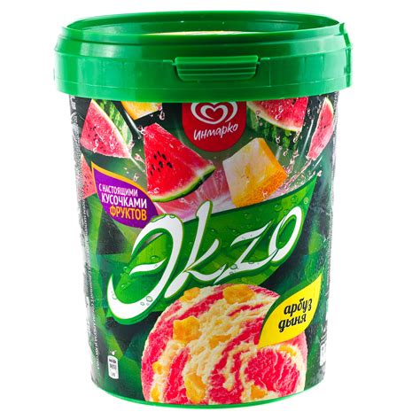 Мороженое Эkzo (Экзо) 520г 2% арбуз-дыня купить с доставкой на дом в ...