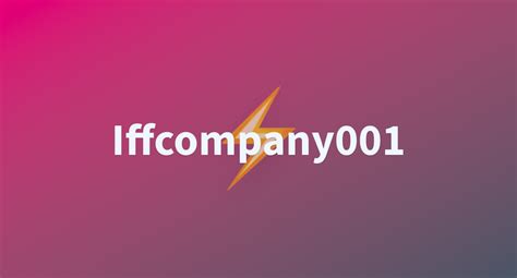 Iffcompany001 A Hugging Face Space By Hermath