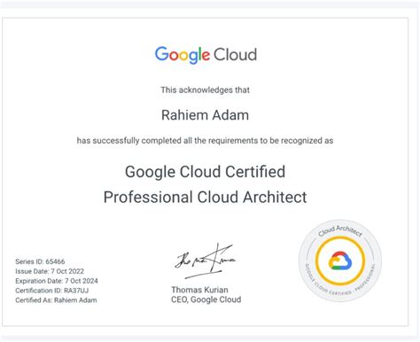 rahiem adam on linkedin i m officially gcp architect certified 10