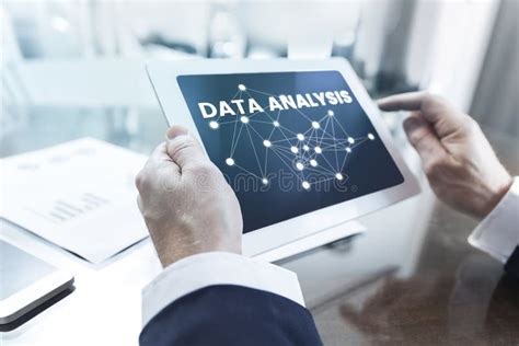 Data Analysis Businessman Working With Digital Tablet At Office Stock