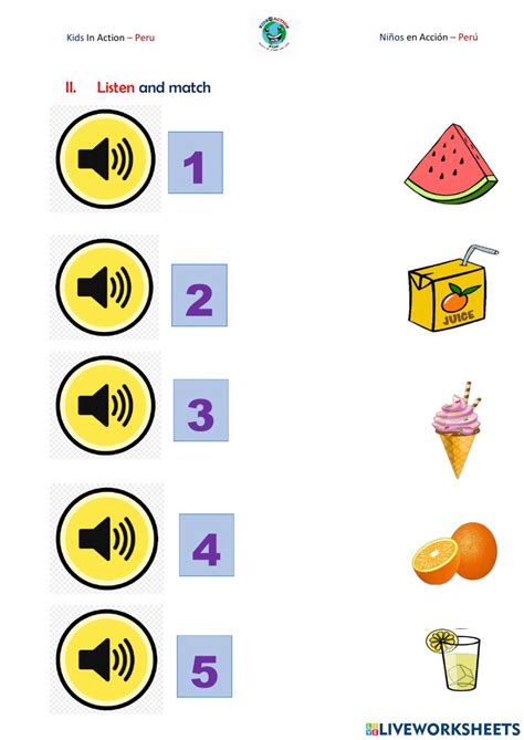 Summer Food Free Interactive Worksheets 1840712