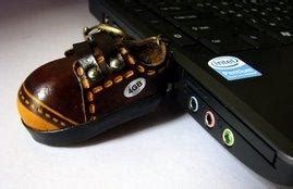 Dark Brown Boot Flash Drive Gb Datum Flashdrive