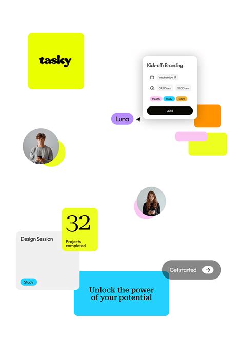 tasky ai task organizer — ux ui design behance