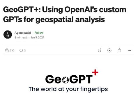 🚀 Introducing Geogpt The Future Of Geospatial Intelligence