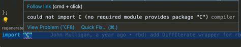C Package Are Not Working With Golang Issue Microsoft Vscode GitHub