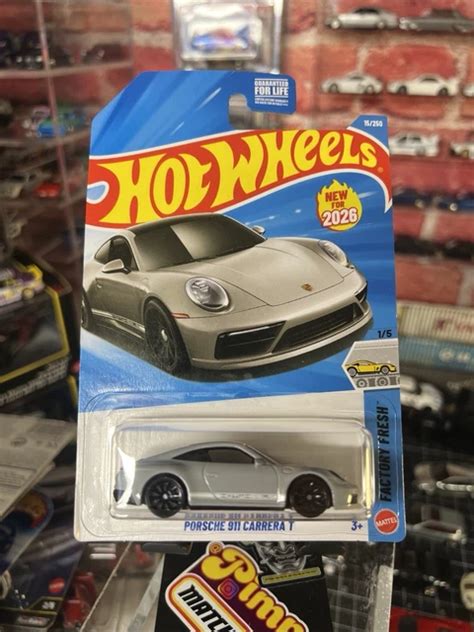 New 2026 Hot Wheels Porsche 911 Carerra T From Case A 15 Factory Fresh
