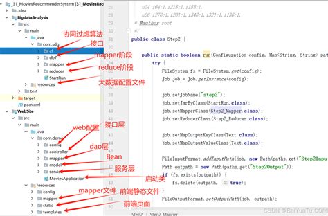 大数据项目2：基于hadoop的电影推荐和分析系统设计和实现