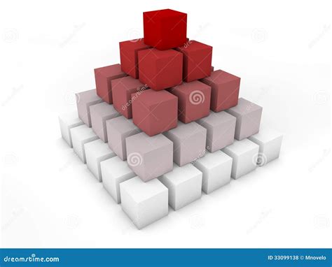 Hierarchy Stock Illustration Illustration Of Cubes Cube 33099138