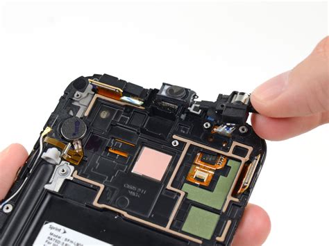 Samsung Galaxy Note II Headphone Jack Earpiece Speaker Assembly Replacement IFixit Repair Guide